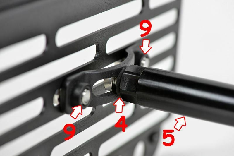 2008-16 For Audi R8 Tow Hook License Plate Front Bumper Bracket ...