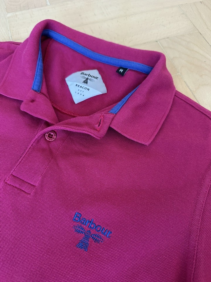 Barbour Ladies Dark Pink T-shirt Size M | eBay