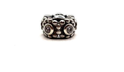 AUTHENTIC PANDORA CHARM CLEAR CZ HER MAJESTY SPACER 791122PCZ ...