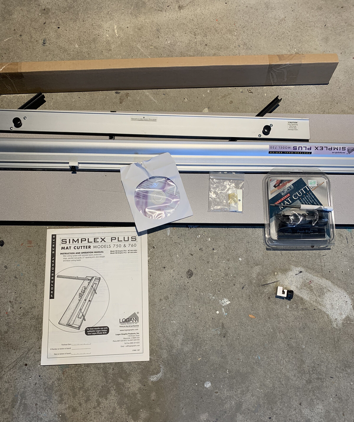 Logan Simplex Plus 750 Mat Cutter in Box 40 inch With Box | eBay
