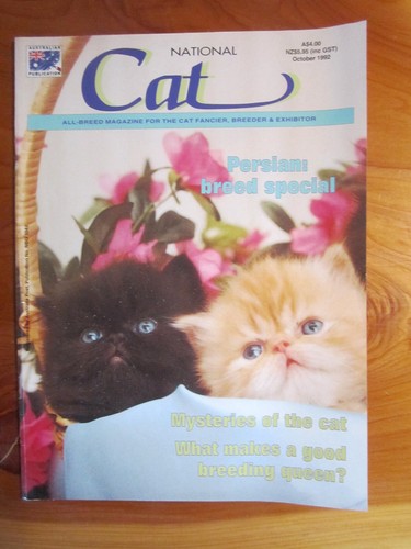 MAGAZINE NATIONAL CAT OCTOBER 1992 ALL-BREED CAT MAGAZINE GREAT ** MUST ...