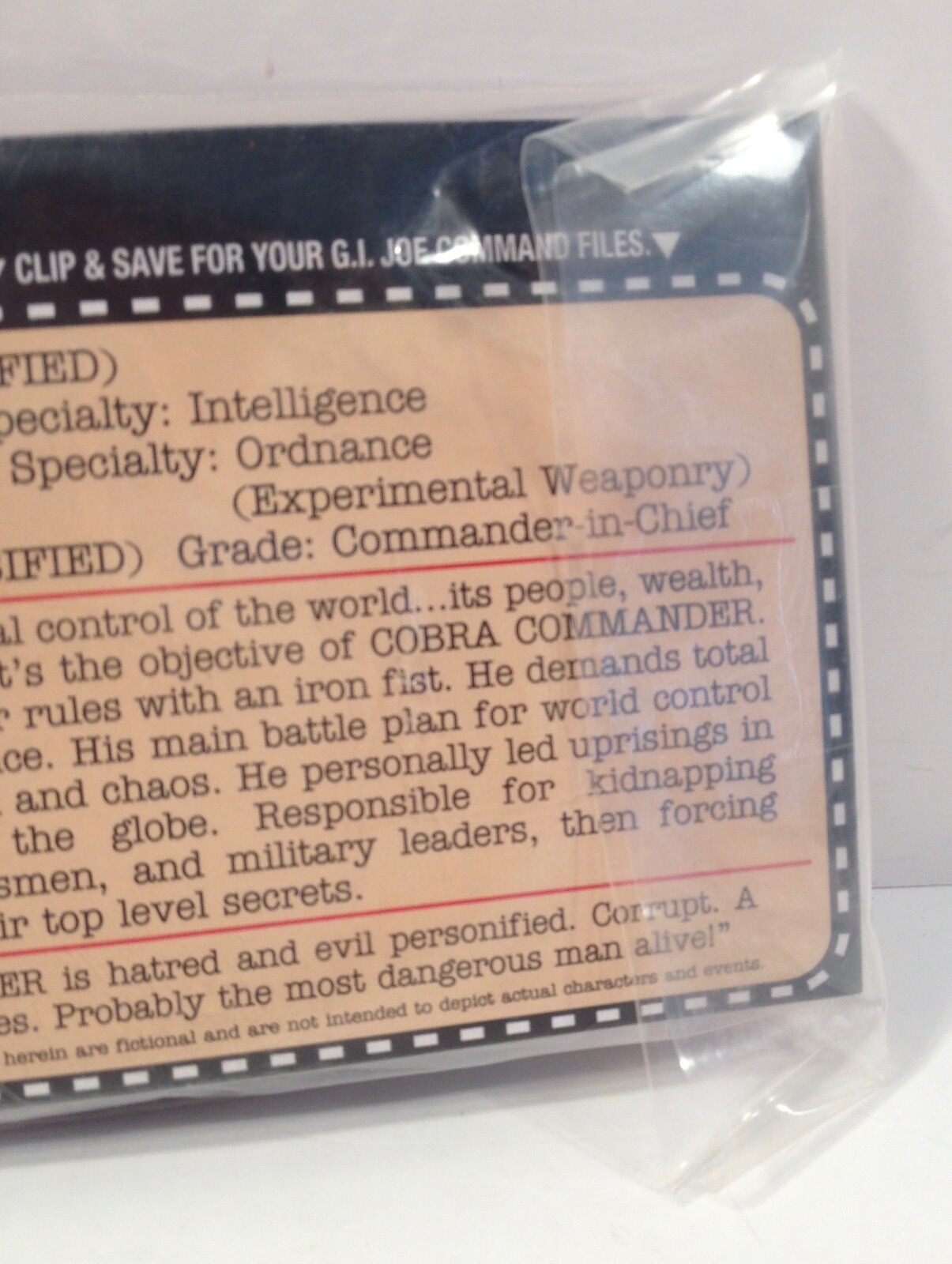 GI Joe Cobra Commander Mickey Mouse bagged figure SDCC 2017 Missile ...