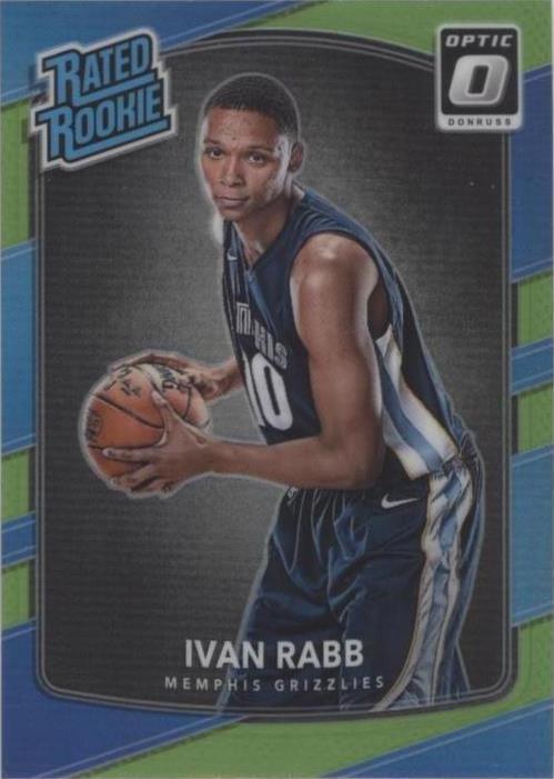 2017-18 Panini Donruss Optic - Rated Rookie Ivan Rabb #156 Lime Green ...