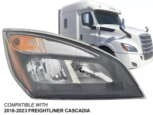 Halogen Right Passenger Side Headlight For Freightliner Cascadia 2017-2021 Lamp | eBay