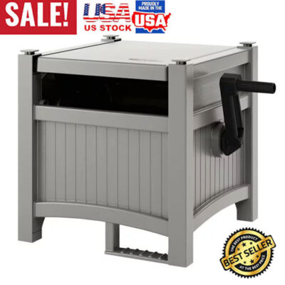 100 ft. Hose Hideaway Hose Reel Garden Storage Water Reel Bin Container ...