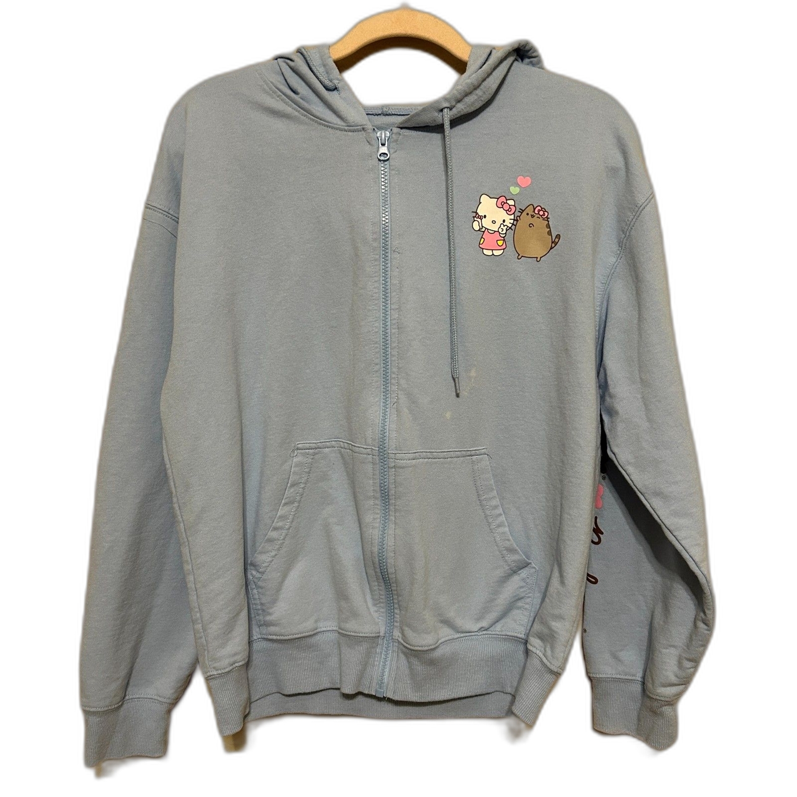 Hello Kitty x Pusheen Sanrio Full Zip Hoodie Womens M… - Gem