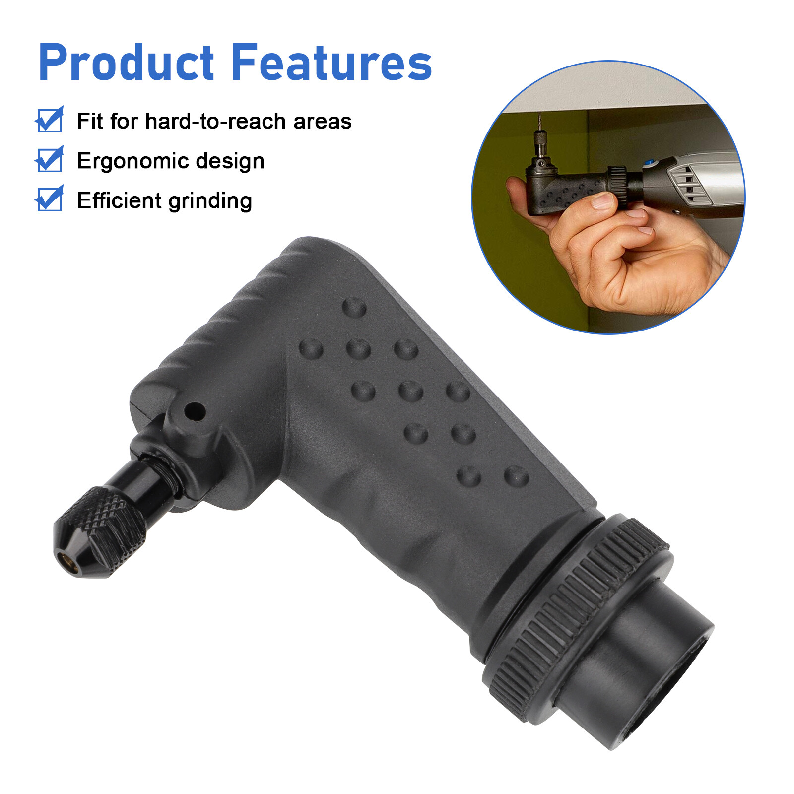 Right Angle Converter Adapter Kit 90 Degree Rotary Tool Attachment for ...
