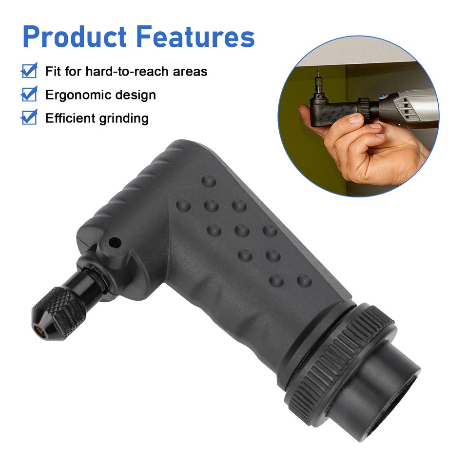 Right Angle Converter Adapter Kit 90 Degree Rotary Tool Attachment for ...