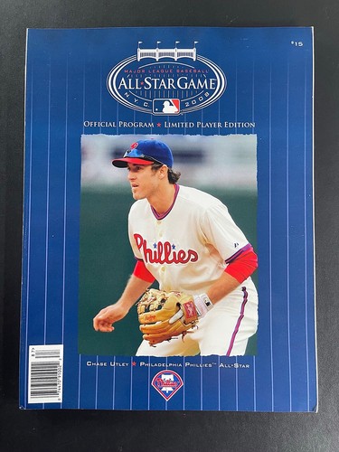 2008 MLB All Star Game Program Phillies Chase Utley Yankees Stadium Ltd ...