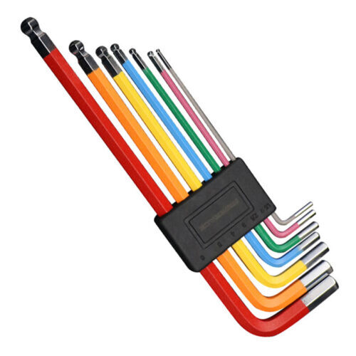 7Pcs/set Color Coded Hex Allen Key Sleeve Hand Tools For Car Bicycle ...