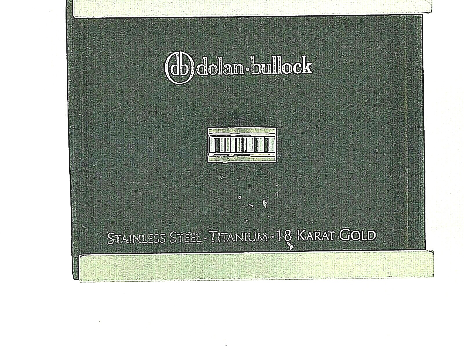 Dolan Bullock Saxony Titanium & Sst 18k Gold Ring New Withe Original ...