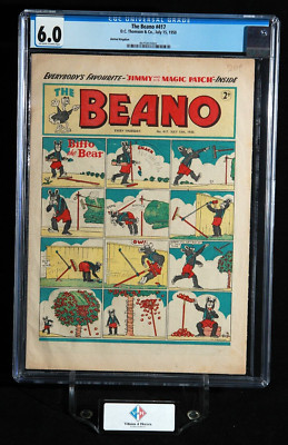 The Beano #417 ~ CGC 6.0 ~ Golden Age ~ UK Comic ~ D.C. Thomson & Co ...