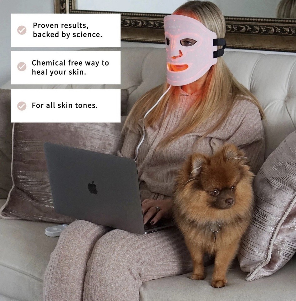 SENSSE Professional LED Face Mask Soft & Flexible High Grade Silicone ...
