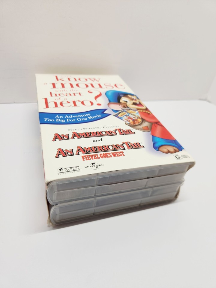 An American Tale & Fievel Goes West VHS Video Tapes Special Edition Box ...