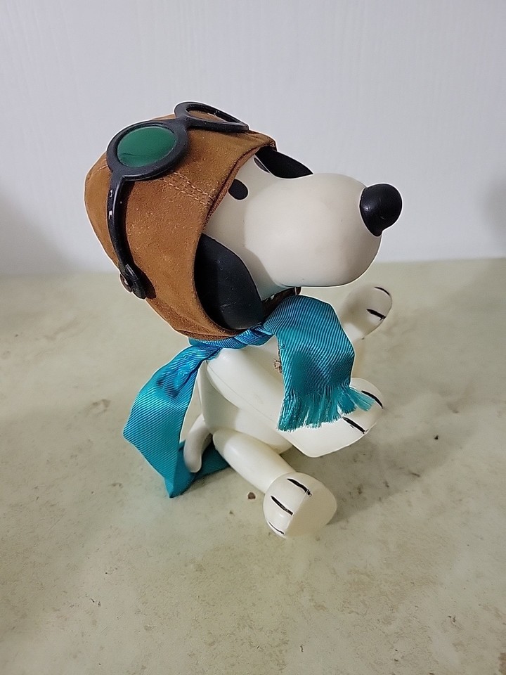 Vintage 1966 Peanuts 7" Snoopy Red Baron Flying Ace Pilot Goggles ...
