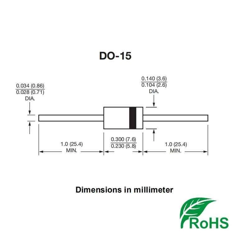 1N5404 Diode Datasheet, Pinout, Equivalents Features, 53% OFF