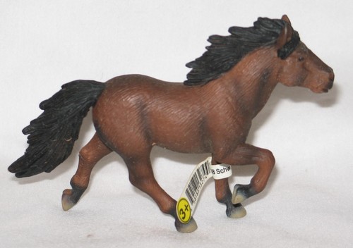 schleich retired w tags horse bay trotting tolting icelandic stallion ...