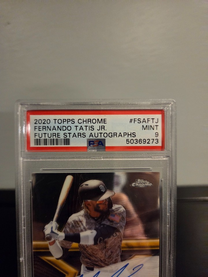 Fernando Tatis Jr auto 2020 Topps Chrome Future Stars PSA 9 Autograph ...