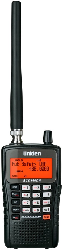 Uniden Bearcat BCD160DN Handheld Digital Scanner, DMR / NXDN Capable ...