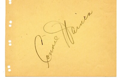 CONNIE HAINES signed cut autograph original vintage big band music ...