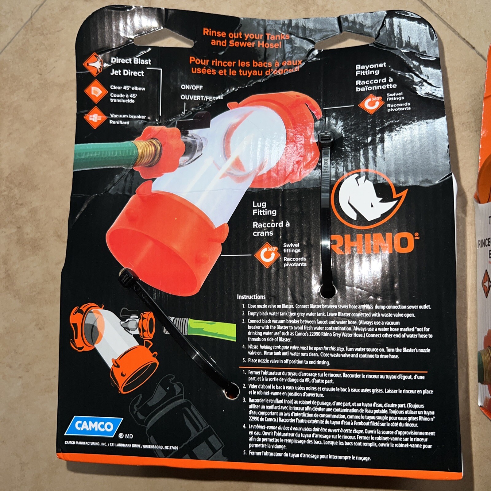 CAMCO+Rhino+Blaster+RV+Holding+Tank+Rinser+39082 for sale online | eBay