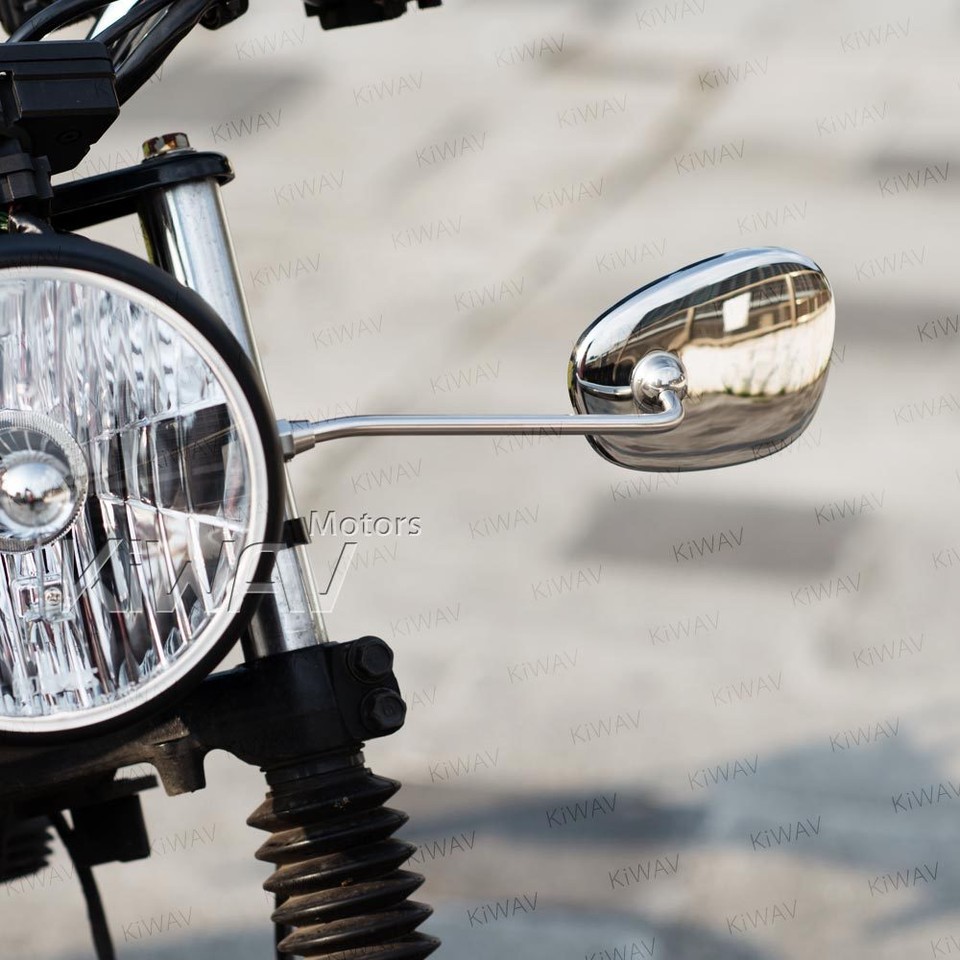 Stainless mirrors chrome headlight mount for early BMW R41 R50 R50/2 ...