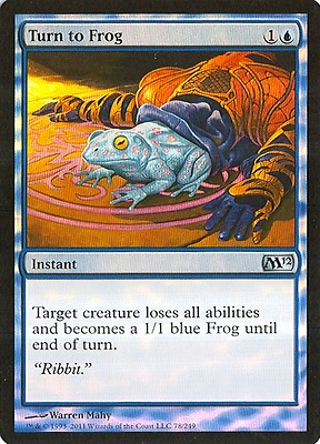MTG - M12 - Turn to Frog - Foil - NM | eBay