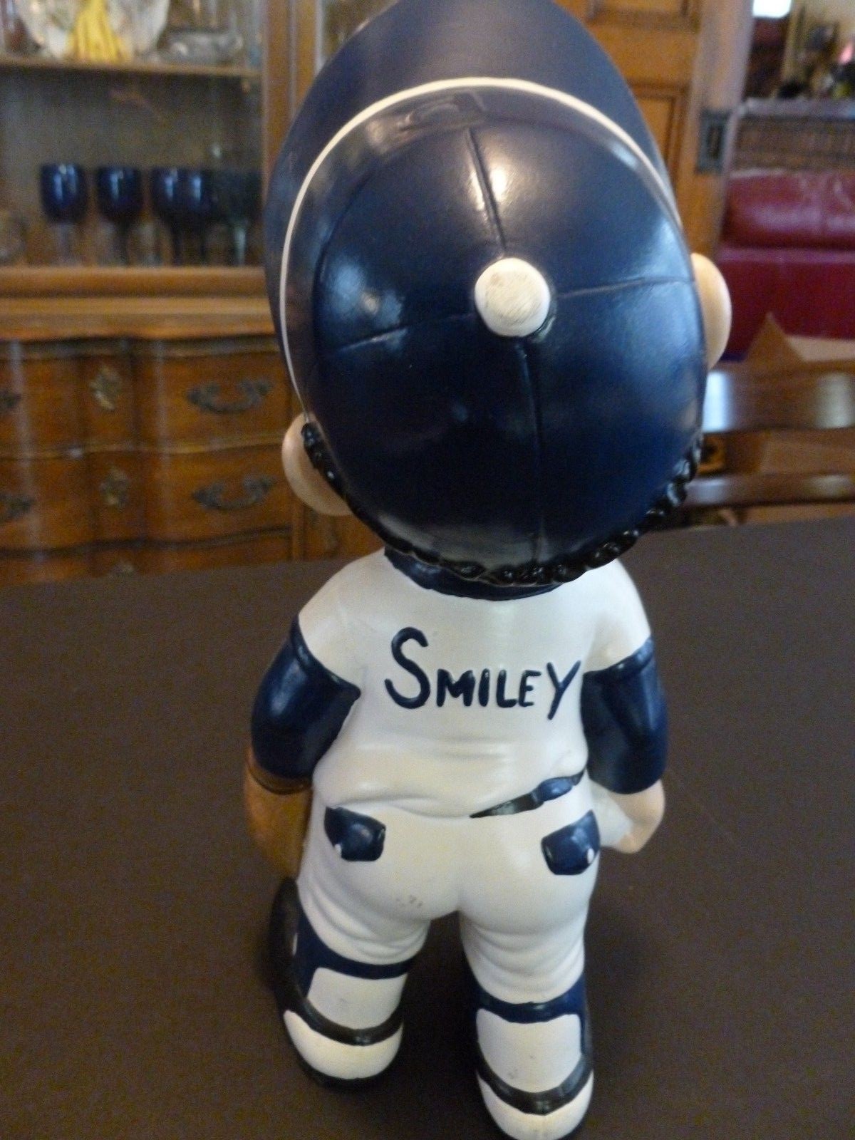Vintage Ceramic Baseball player Boy PETS SMILEY Statue figure Glove ...