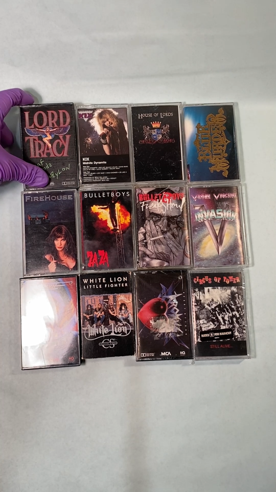 TESTED Lot 12 Forgotten Hair Metal Cassettes Kix Bullet Boys Krokus ...