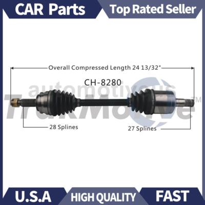 Front Left CV Axle Shaft CV Joint 1X TrakMotive For Jeep Compass 2014 ...