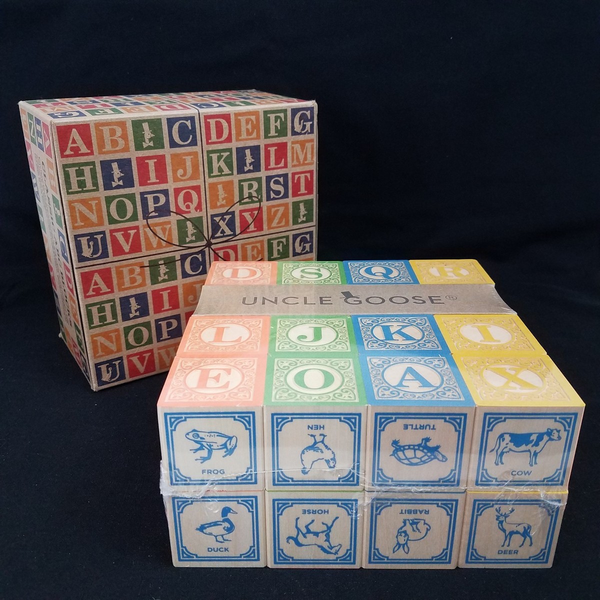 Uncle Goose Wooden Abc Blocks Wooden Block Toys 100% Made In The USA