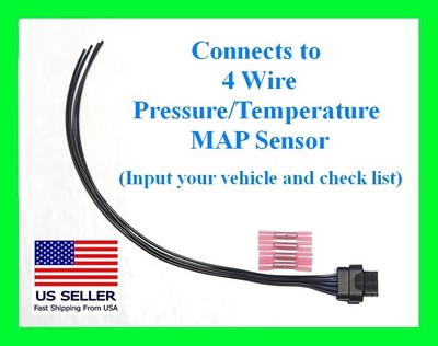 fits Ford Chevy BMW VW MAP Sensor Manifold Pressure Temperature ...
