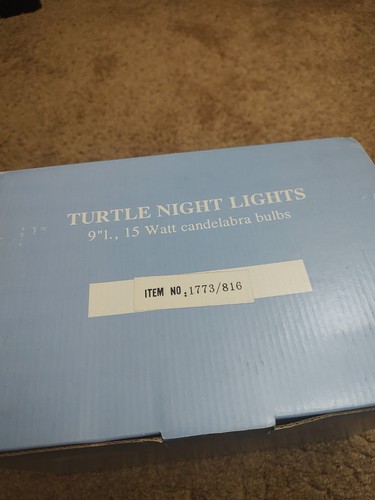 Amber Orange Tiffany Style Glass & Brass Turtle Table Accent Night ...