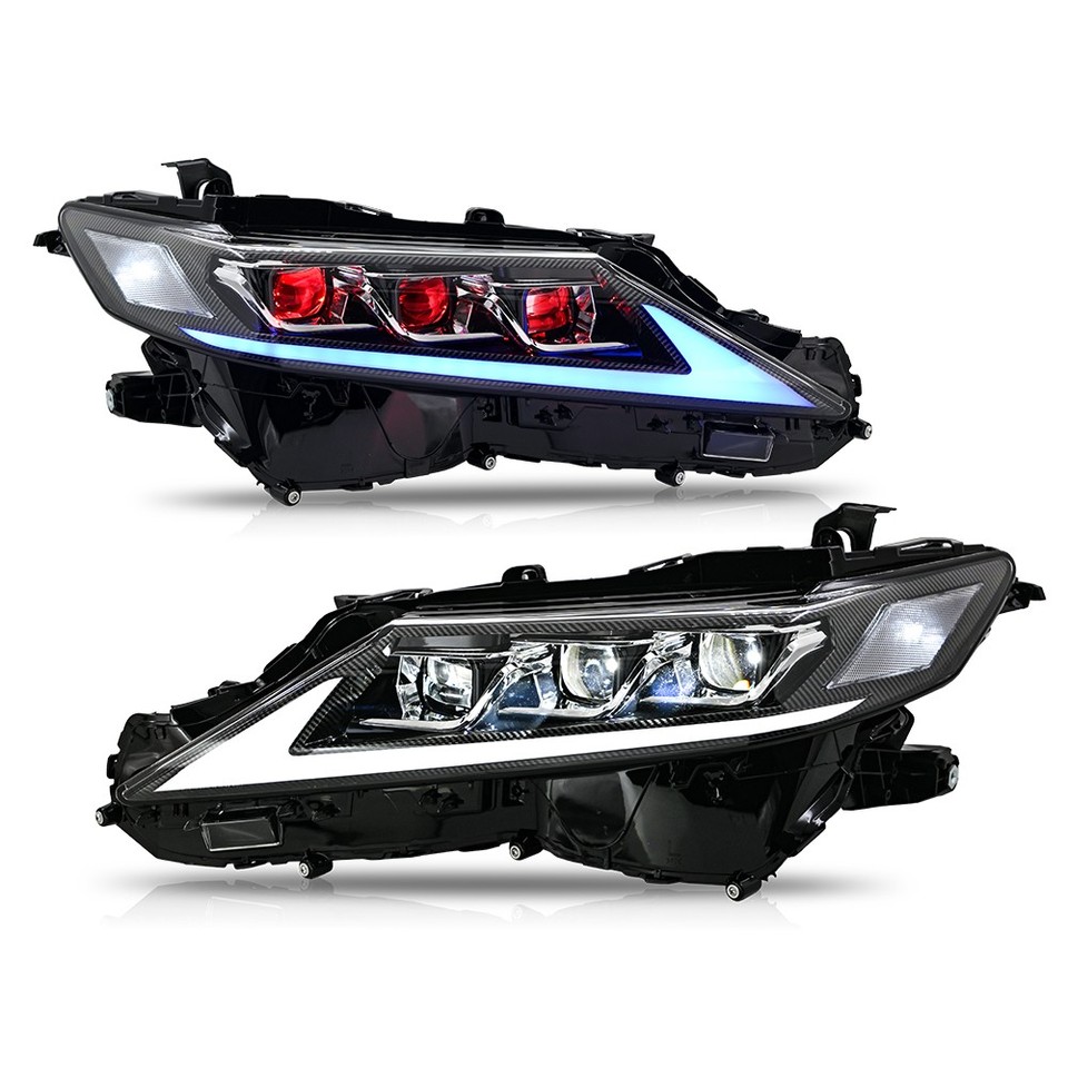 2Set Red Devil Eye LED Headlight+Tail Light For Toyota Camry 2018-2024 ...