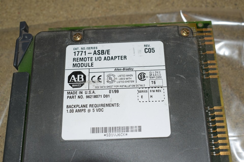 ALLEN BRADLEY 1771-asb/E Remoto I/O Adattatore Modulo (AB36) | eBay