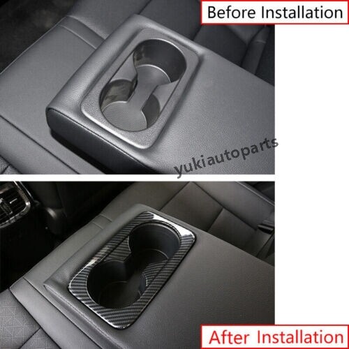 Fit for Kia K3 Forte 2019-2023 Carbon Fiber Rear Water Cup Holder Panel ...