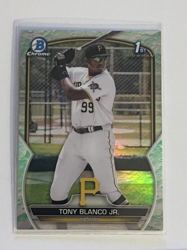 Tony Blanco Jr 2023 Bowman Chrome Prospects 1st Green Lunar Glow BCP ...