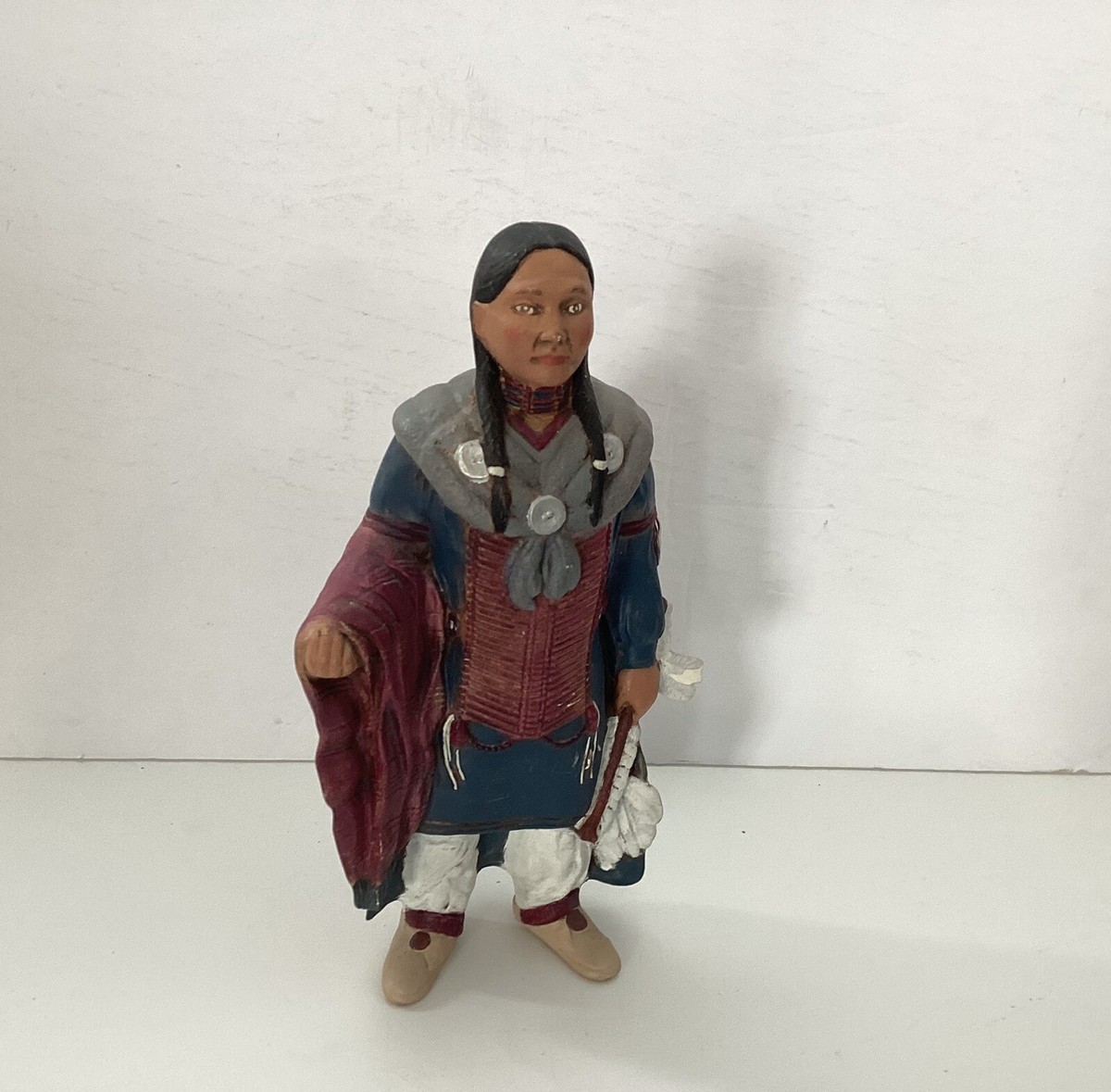 Native American Woman Figurine Native American Woman Statue Etsy