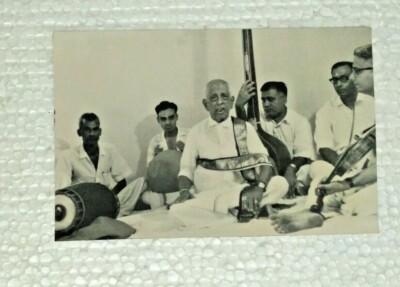 INDIAN VINTAGE CARNATIC ARTIST GROUP PERFORMANCE PHOTOGRAPH ORIGINAL | eBay