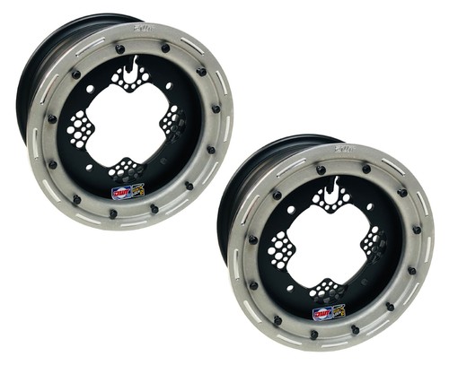 DWT ROK'N LOCK Front Silver Beadlock Rims Wheel 10" 10x5 4+1 4/156 YFZ ...