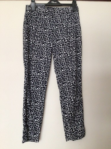 Principles by Ben de Lisi - Black and White Checked Trousers - Size 8 ...
