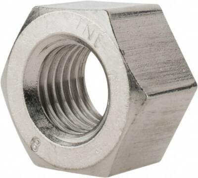 Value Collection 1-8 UNC Stainless Steel Right Hand Heavy Hex Nut 1-5/8 ...