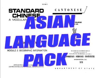 ASIAN LANGUAGE PACK DVD 6 LANGUAGES MP3 PDF BOOKS BONUS | eBay