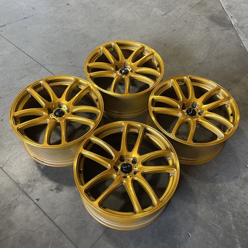 Used 20x8.5 Vors TR4 5x114.3 35 73.1 Candy Gold Wheels set(4) | eBay