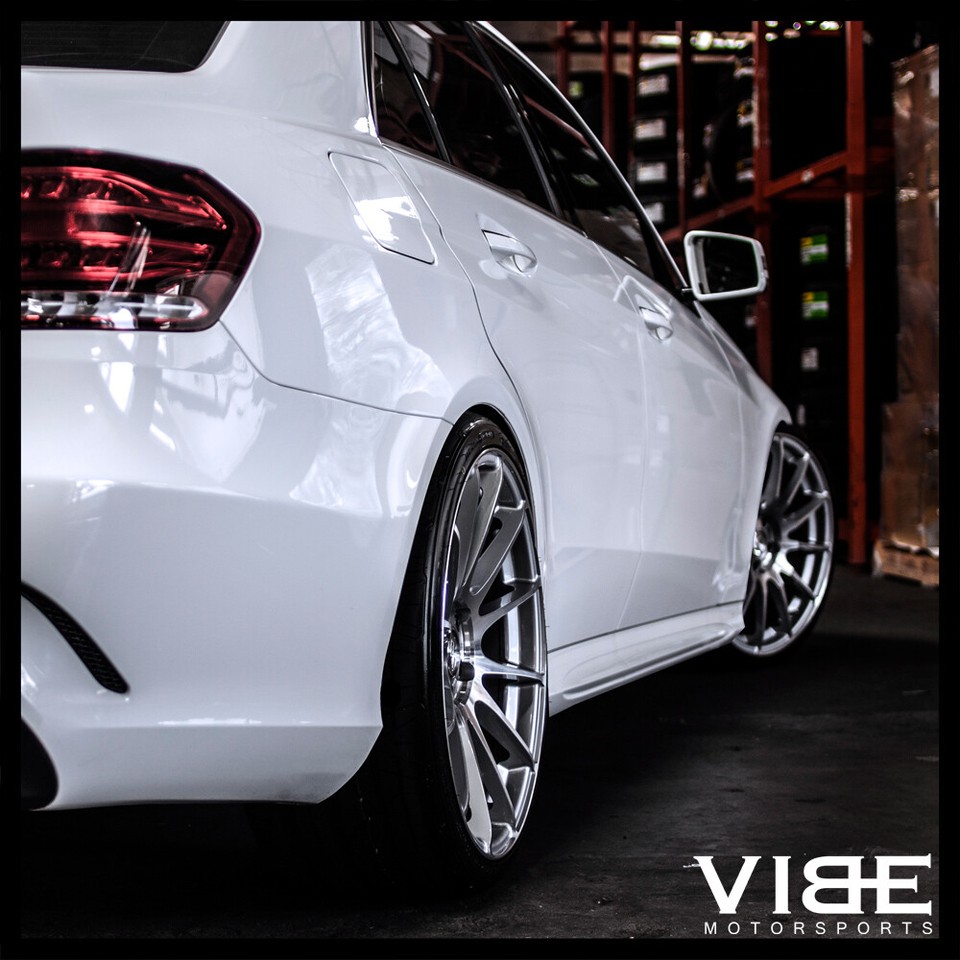 19" MRR GROUND FORCE GF6 SILVER CONCAVE WHEELS RIMS FITS BENZ W218 ...