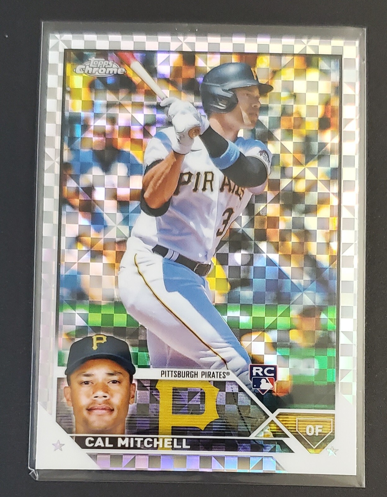 Cal Mitchell RC 2023 Topps Chrome X-Fractor Parallel #108 Pittsburgh ...