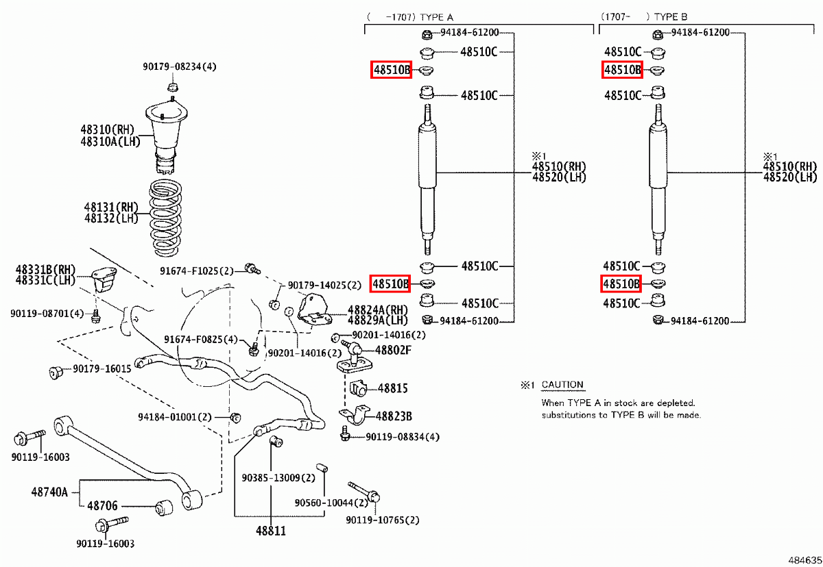 Genuine Toyota LandCruiser VDJ79 VDJ78 VDJ76 Front Shock Absorber Bush ...