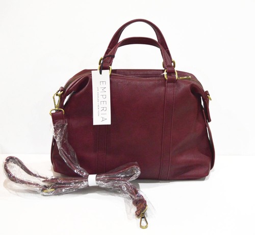 EMPERIA Vegan Faux Leather HANDBAG Crossbody Dome NEW w Tag - Designer ...