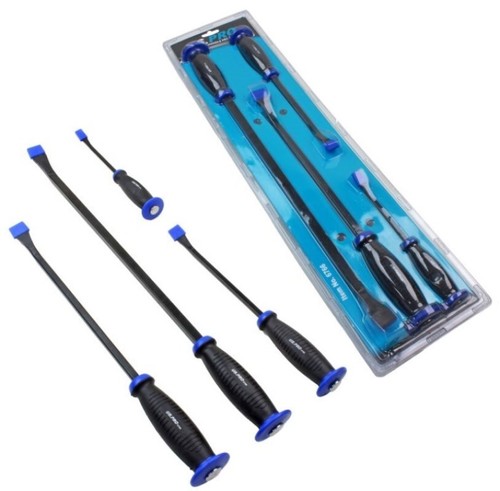 US PRO 4pc Pry Bar Set Guard Handles Strike Through Caps Mechanics ...