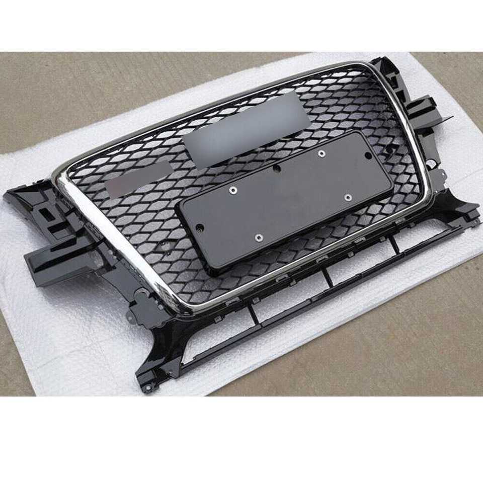 Front Mesh Grille Grill RSQ5 Style FIT For Audi Q5 SUV 2009-2012 Chrome ...